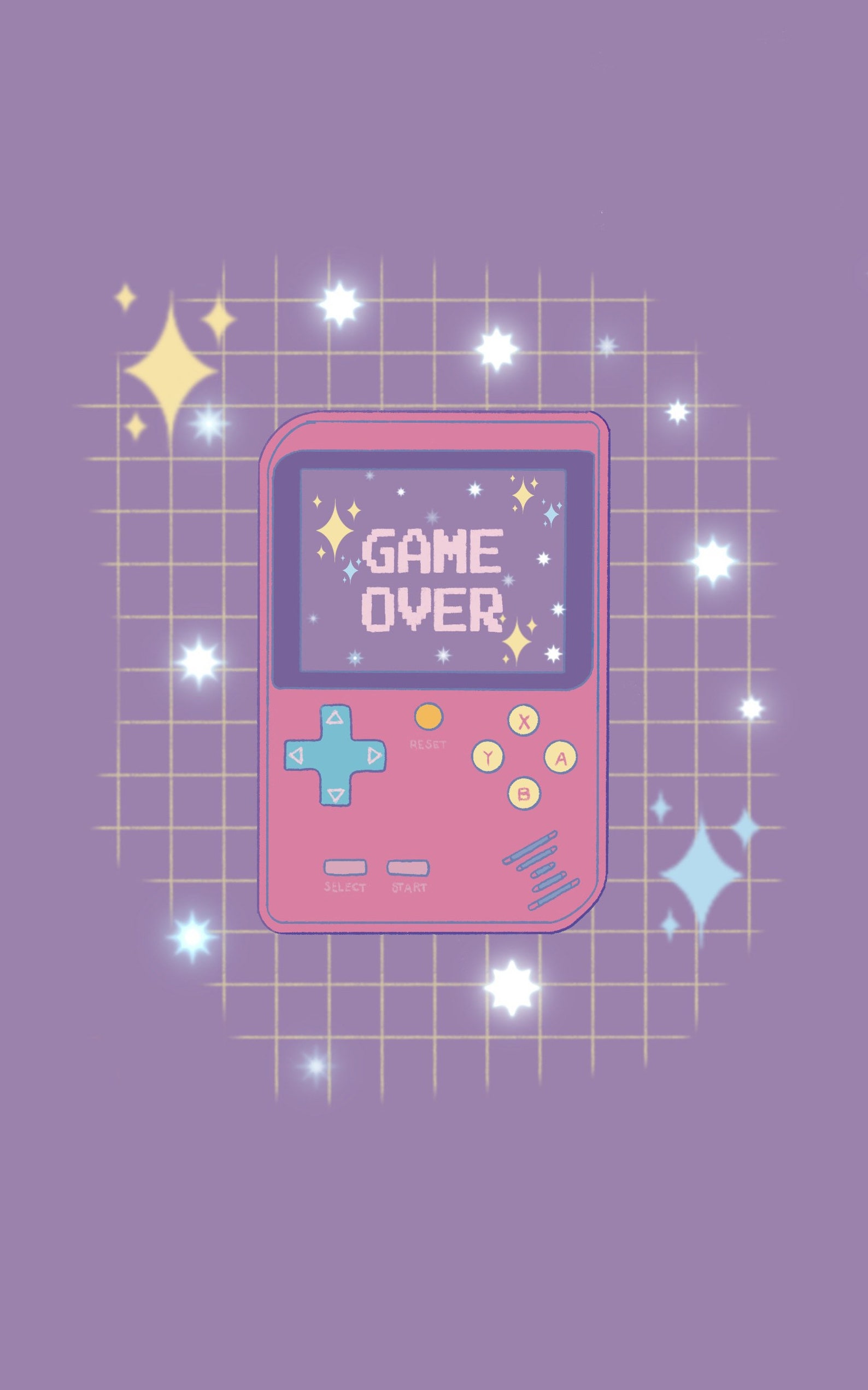 Aesthetic Kawaii Game Boy Retro Gamer Girl Wall Art - Etsy