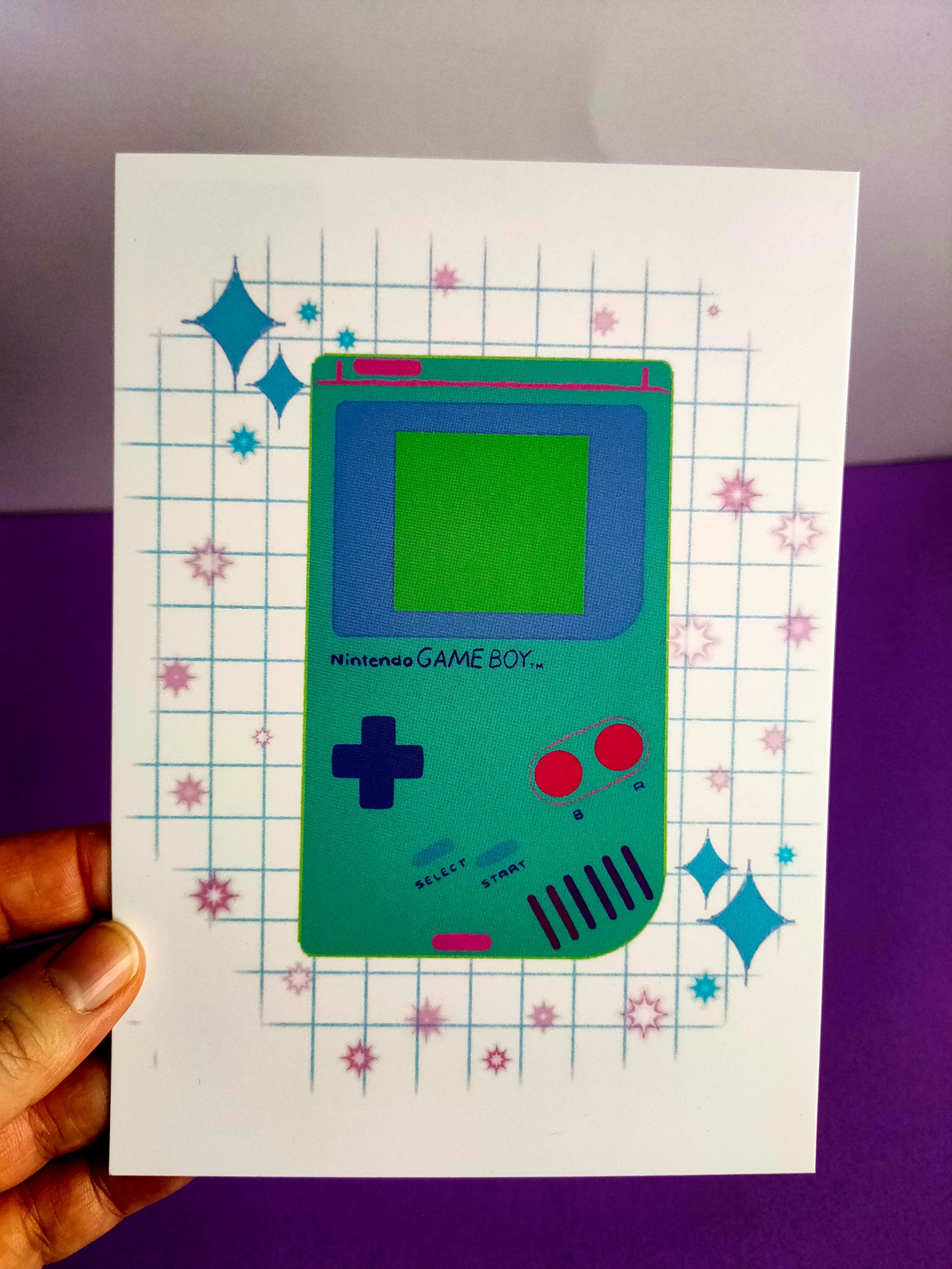 90s Retro Gamer Girl Aesthetic Kawaii Gameboy Digital Print - Etsy
