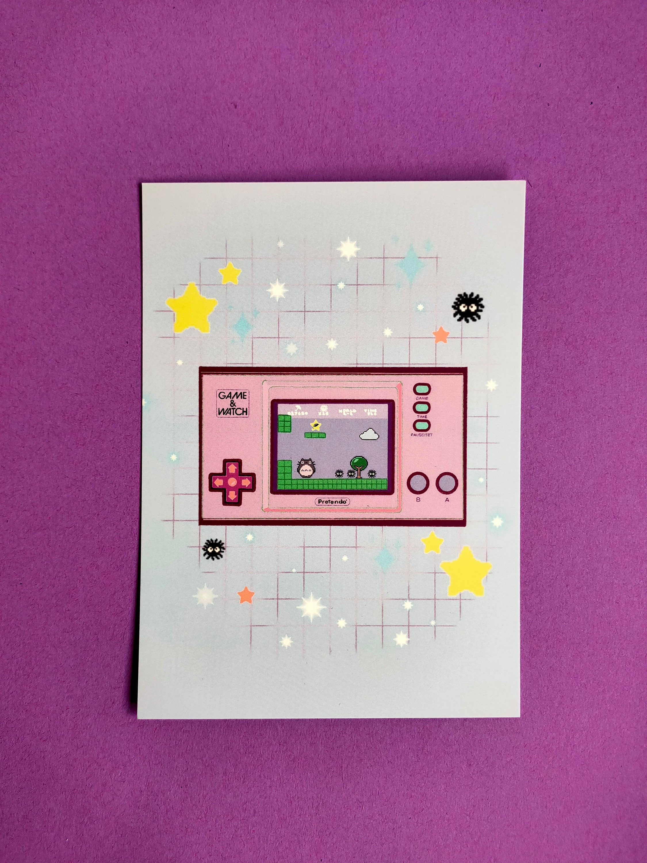 Retro Games Console Kawaii Gamer Girl Aesthetic Art Print - Etsy