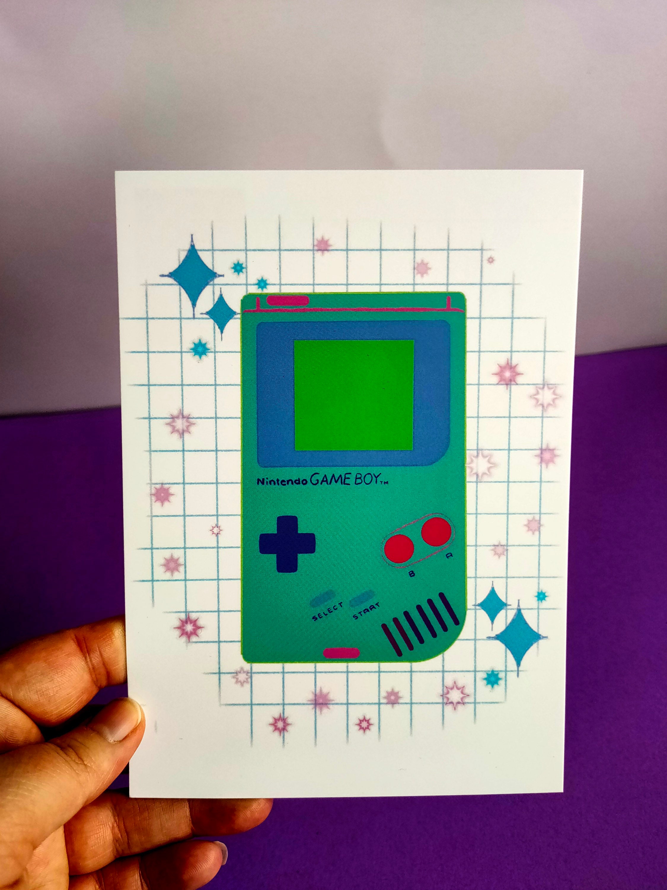 90s Retro Gamer Girl Aesthetic Kawaii Gameboy Digital Print - Etsy