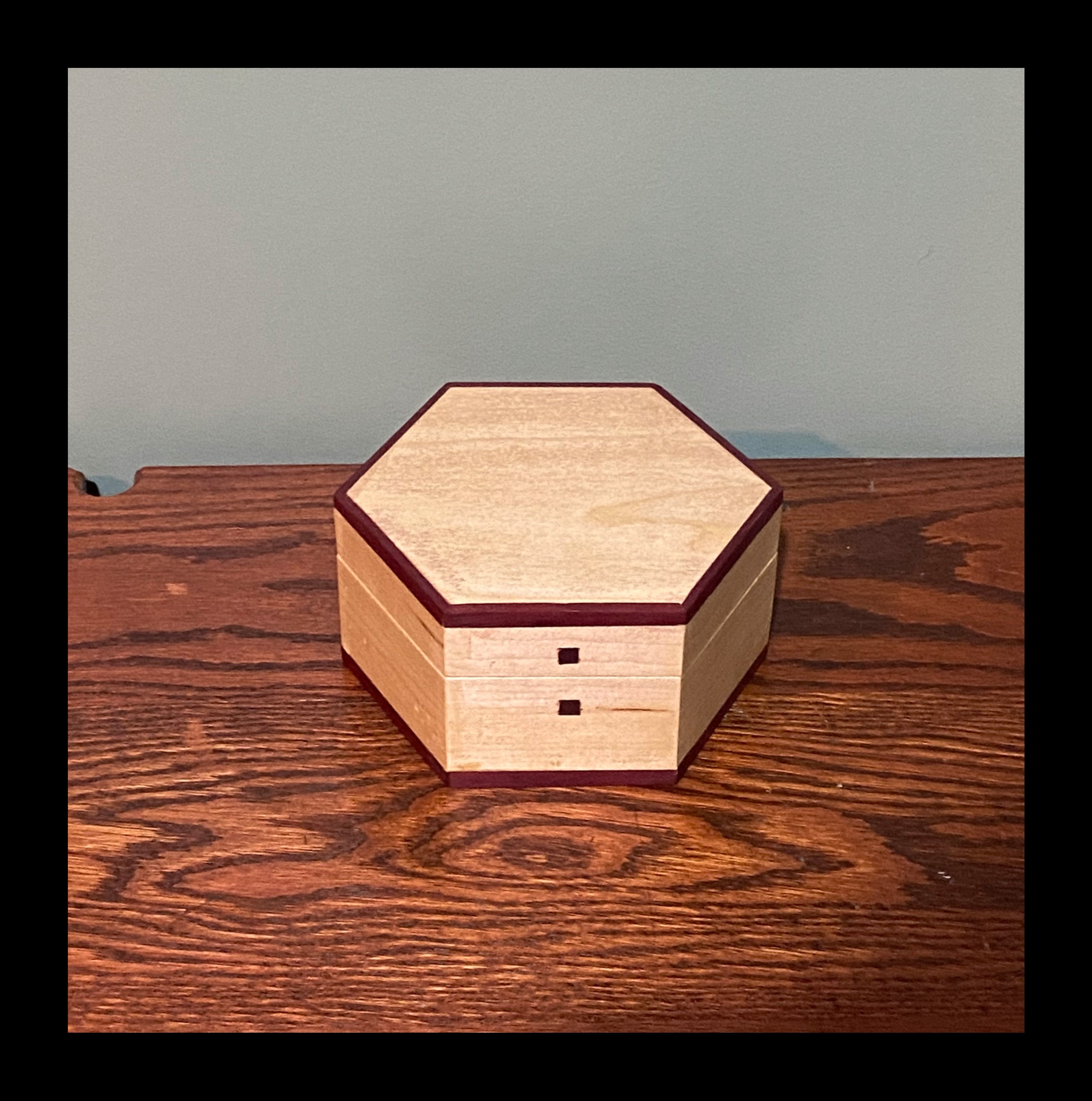 Unique Wooden Boxes Handcrafted From Mahogany/curly Maple, Mahogany ...