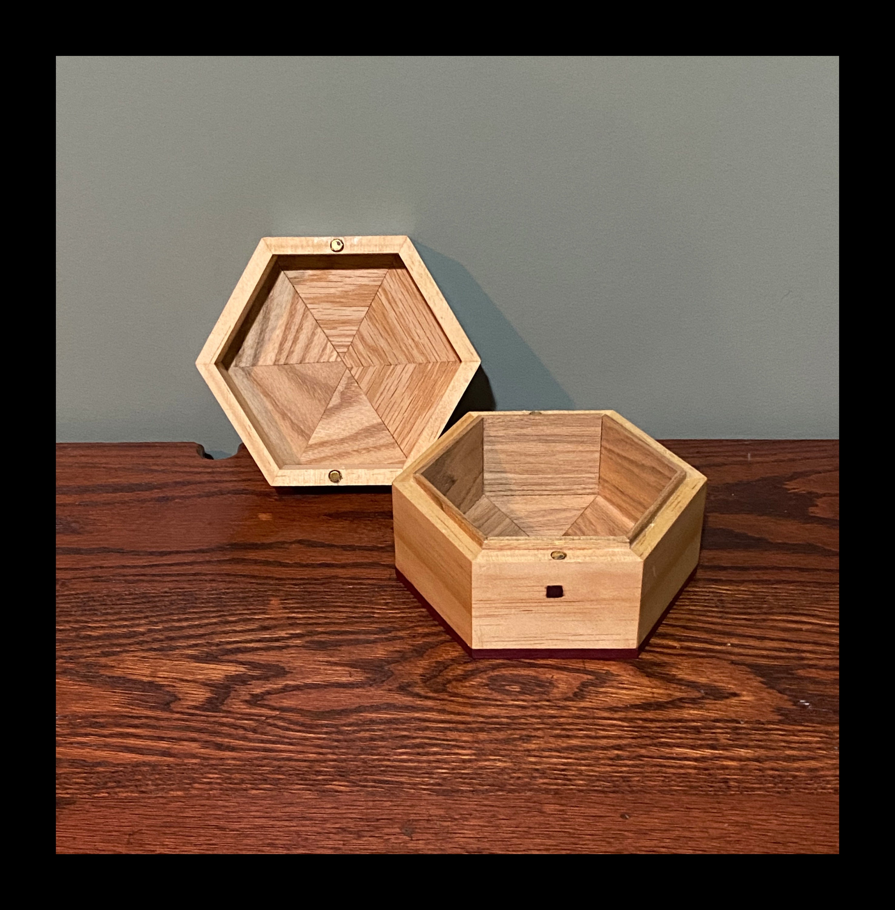 Unique Wooden Boxes Handcrafted From Mahogany/curly Maple, Mahogany ...