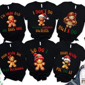Gingerbread Christmas Family Matching Shirt, Family Men Funny Shirt, I ...