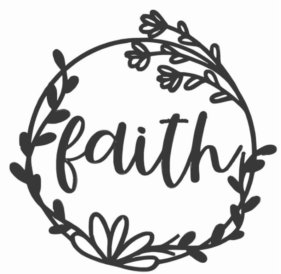 Faith SVG File - Etsy
