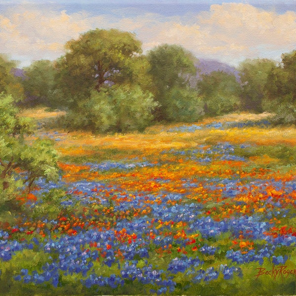 Bluebonnet Art - Etsy