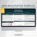 Research Poster Template, Editable Professional Academic Presentation ...