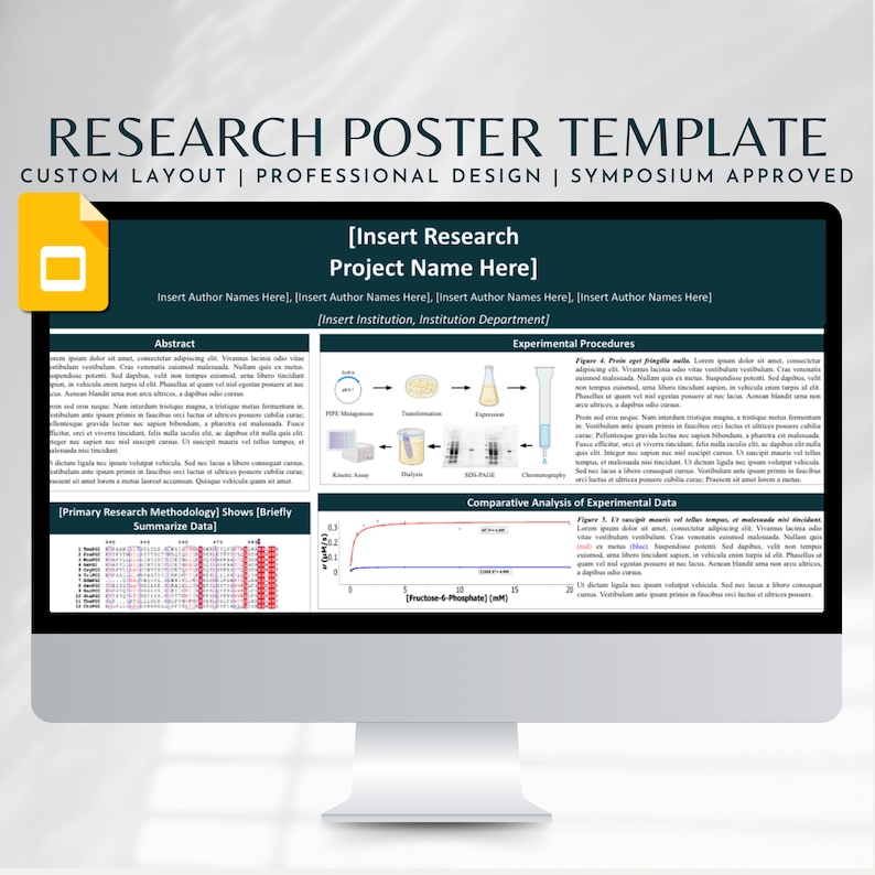 Research Poster Template, Editable Professional Academic Presentation ...