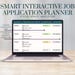 Digital Job Application Planner Career Tracker, Editable Application ...