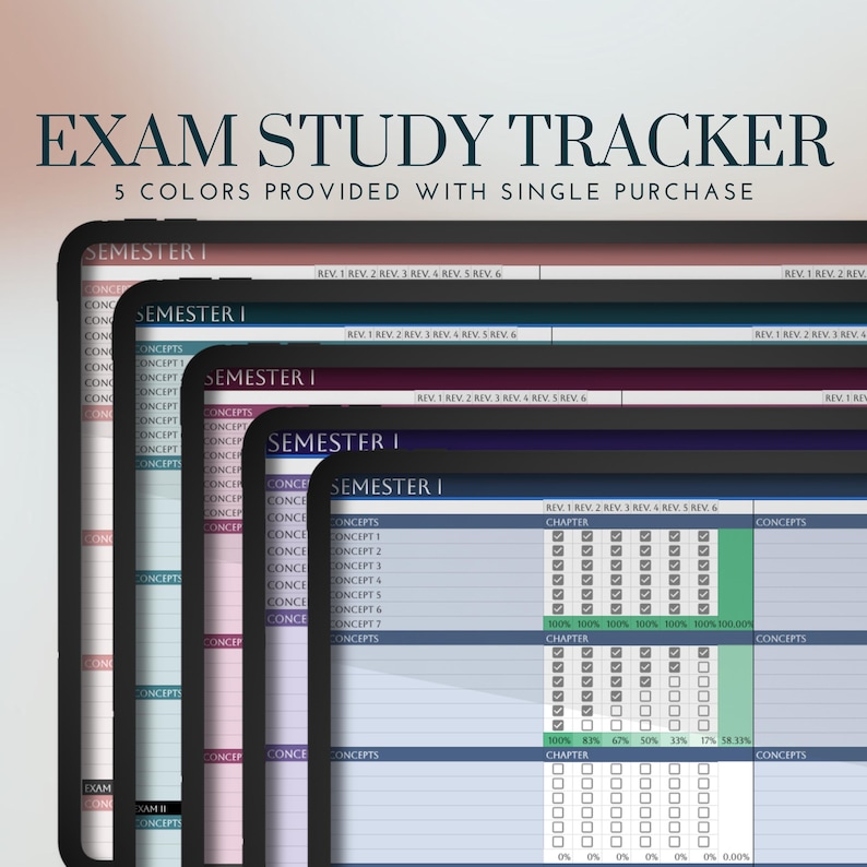 Study Review Tracker Exam Planner, Spaced Repetition Tool, Academic ...