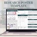 Research Poster Template, Editable Professional Academic Presentation ...