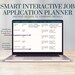 Digital Job Application Planner Career Tracker, Editable Application ...