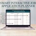 Digital Job Application Planner Career Tracker, Editable Application ...