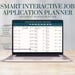 Digital Job Application Planner Career Tracker, Editable Application ...