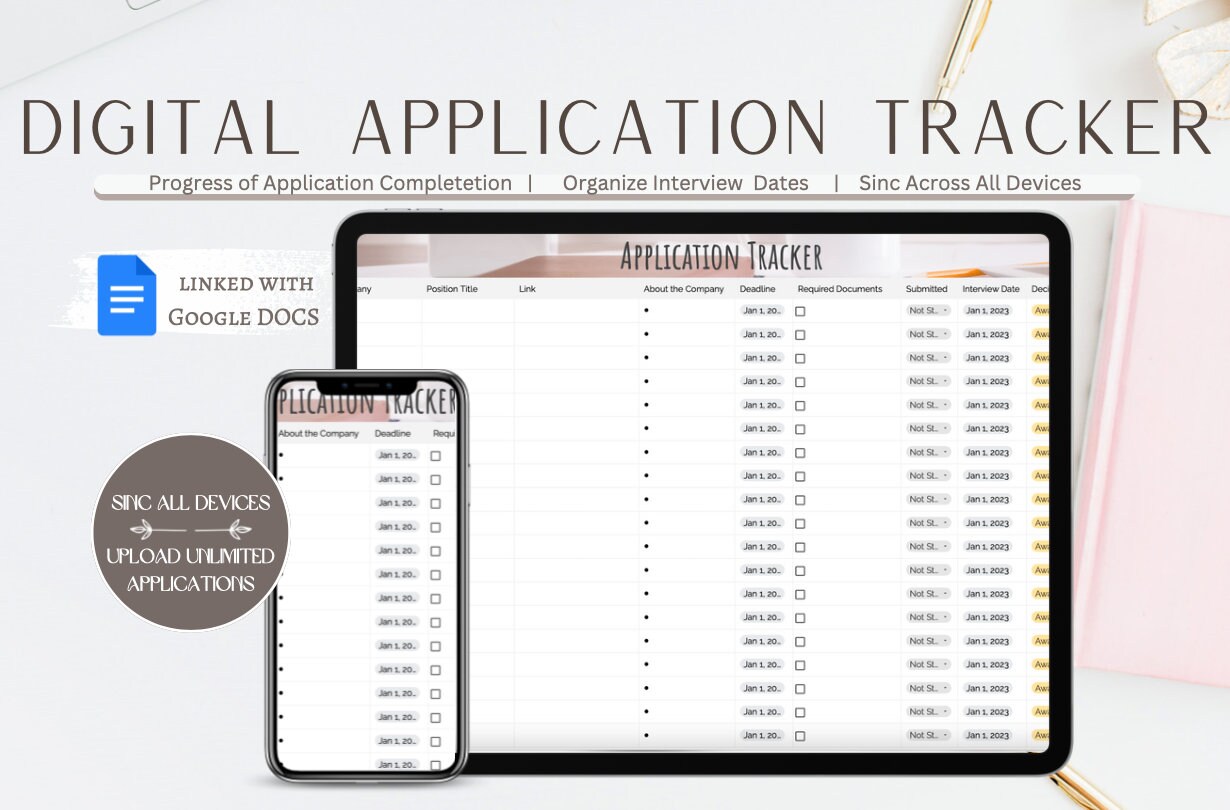 Digital Application Planner - Etsy