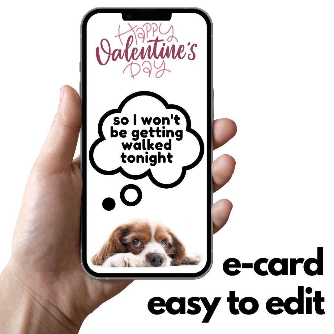 Digital Valentines Card | Editable Ecard | Electronic Valentines Card ...