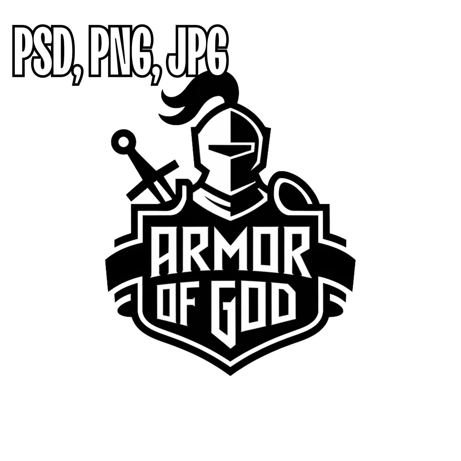 Armor of God SVG | Christian Shield Logo | Ephesians 6:10 | Religious ...