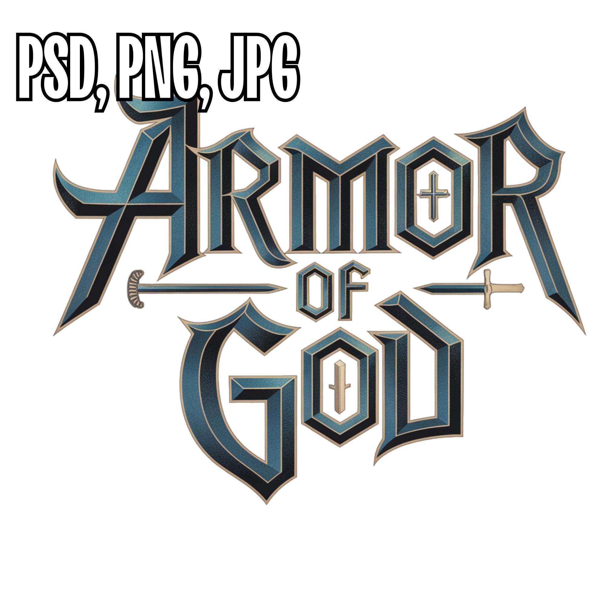 Armor of God SVG | Christian Shield Logo | Ephesians 6:10 | Religious ...