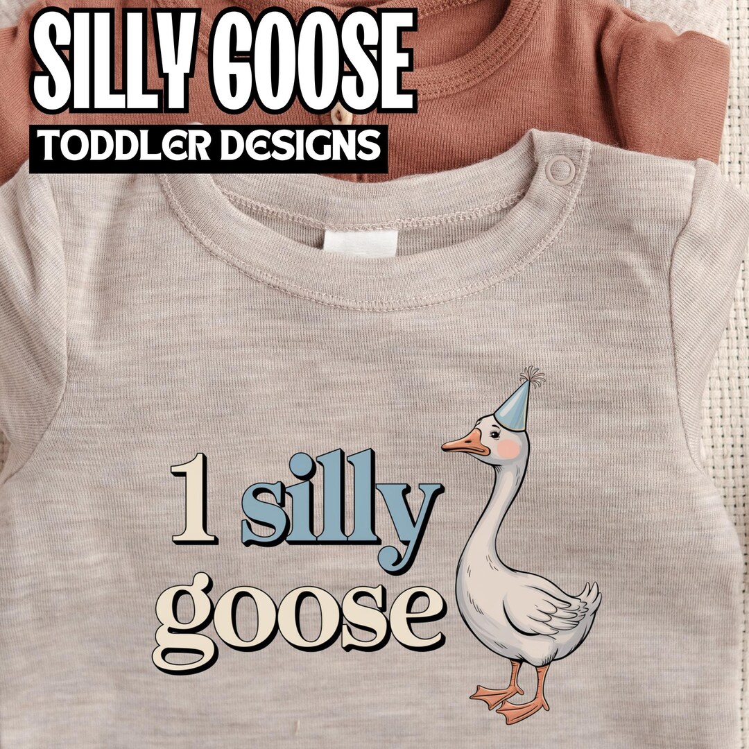 One Silly Goose PNG | Whimsical Goose Design for Silly Goose Tee, Silly ...