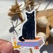 Black Cat Magic Sticker Superstitious Cat Spooky Cat Vibes - Etsy