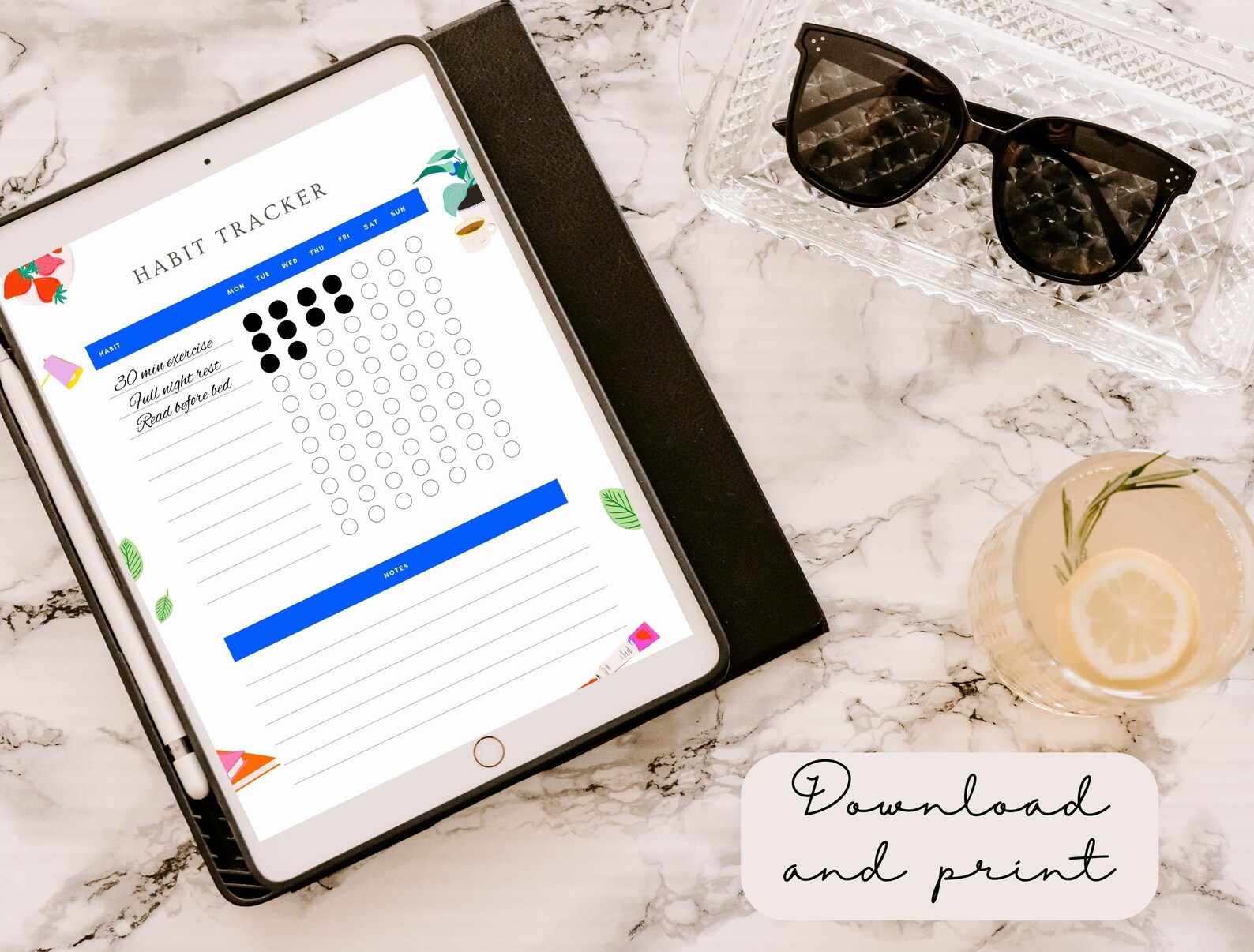 Printable Daily Habit Tracker, Good Habit Tracker Sheet, Goodnotes ...