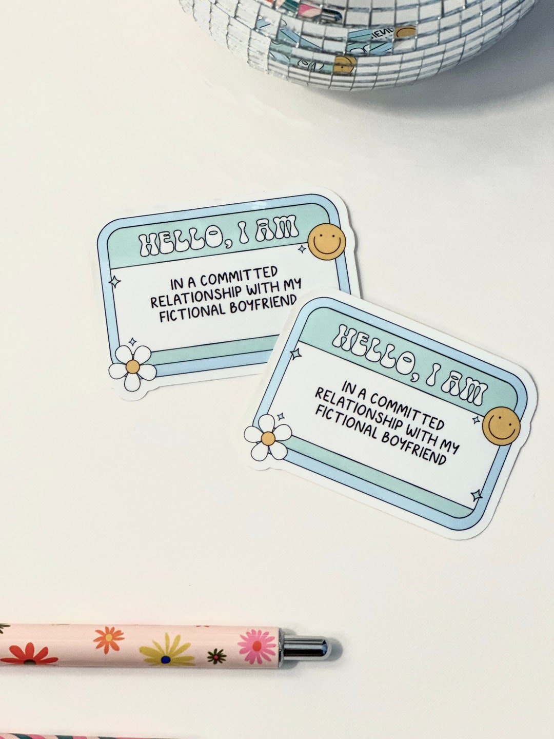 Name Tag Sticker Bookish Stickers I Love Reading Sticker - Etsy