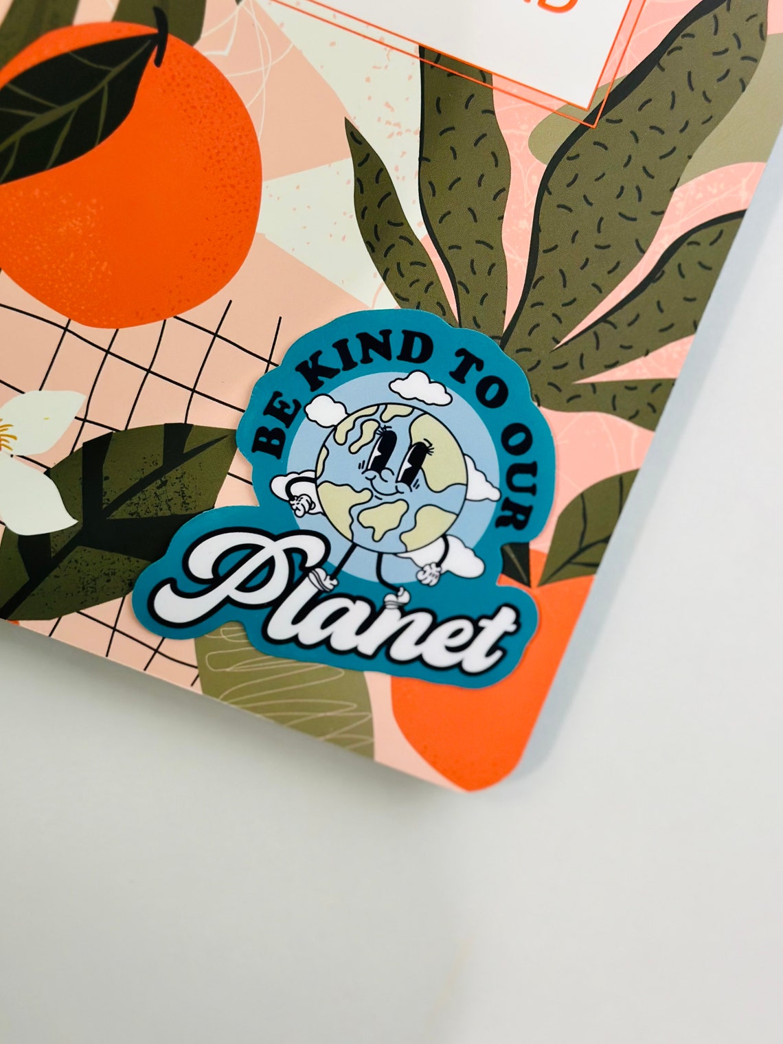 Be Kind to the Earth Sticker, Earth Day Retro Sticker, Earth Awareness ...