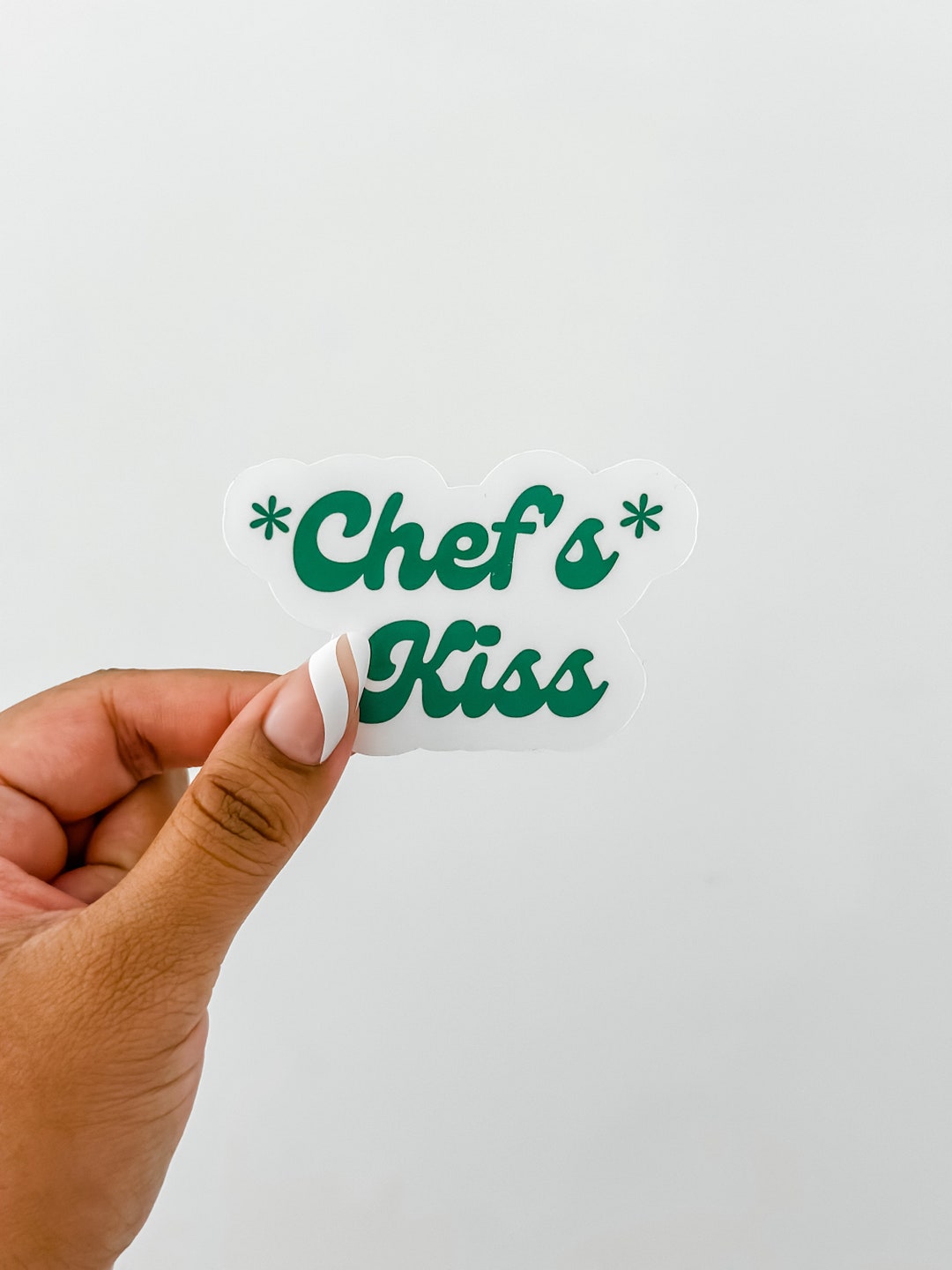 Chef's Kiss Sticker, Funny Sticker, Sticker for Chef, Baking Sticker ...