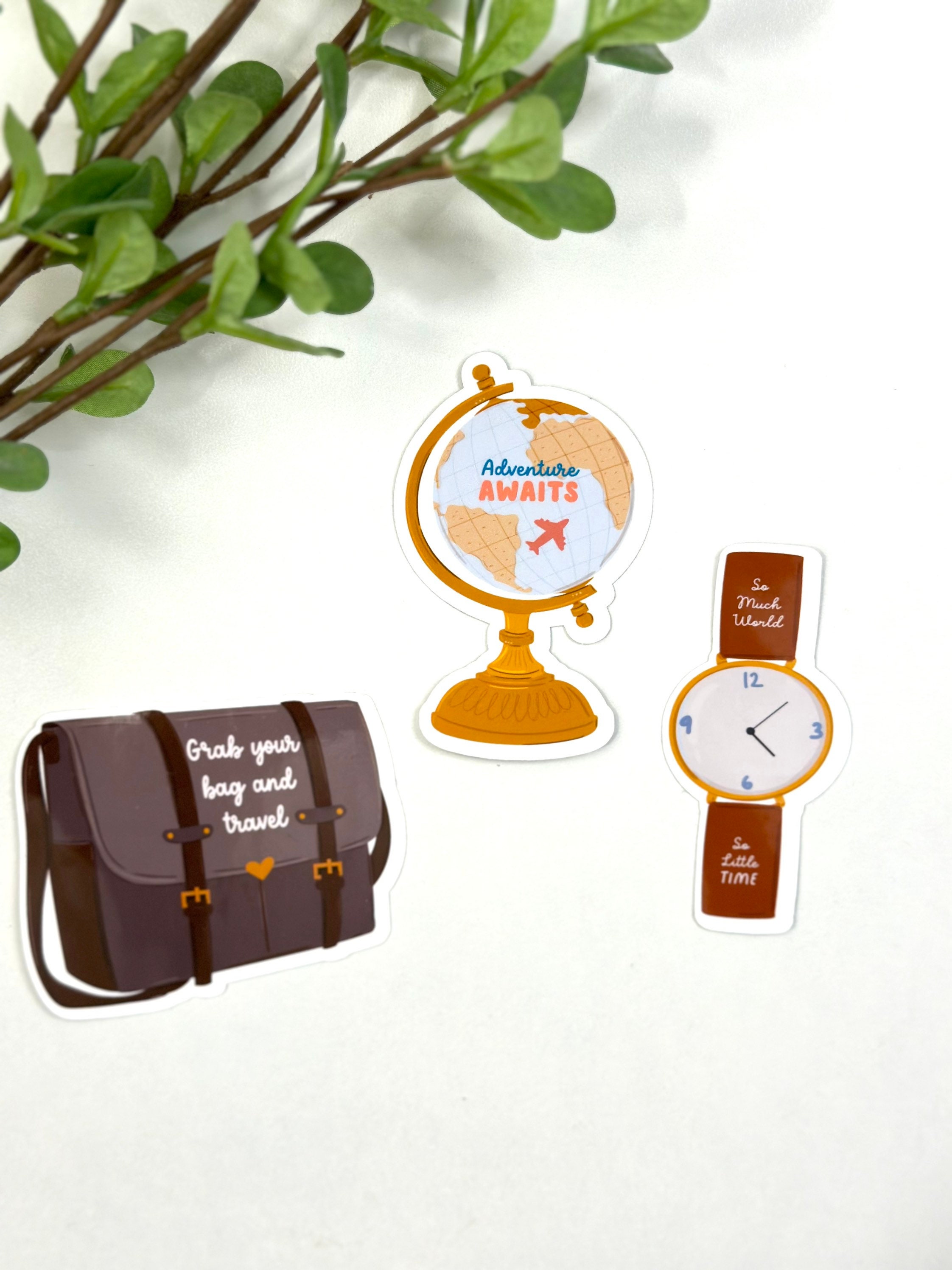 Three Sticker Bundle Aesthetic Travel Sticker Pack Travel - Etsy