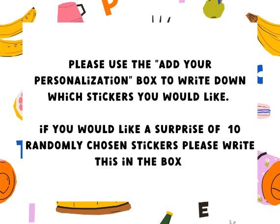 Make Your Own Sticker Bundle, Personalized Sticker Pack, Choose Your ...