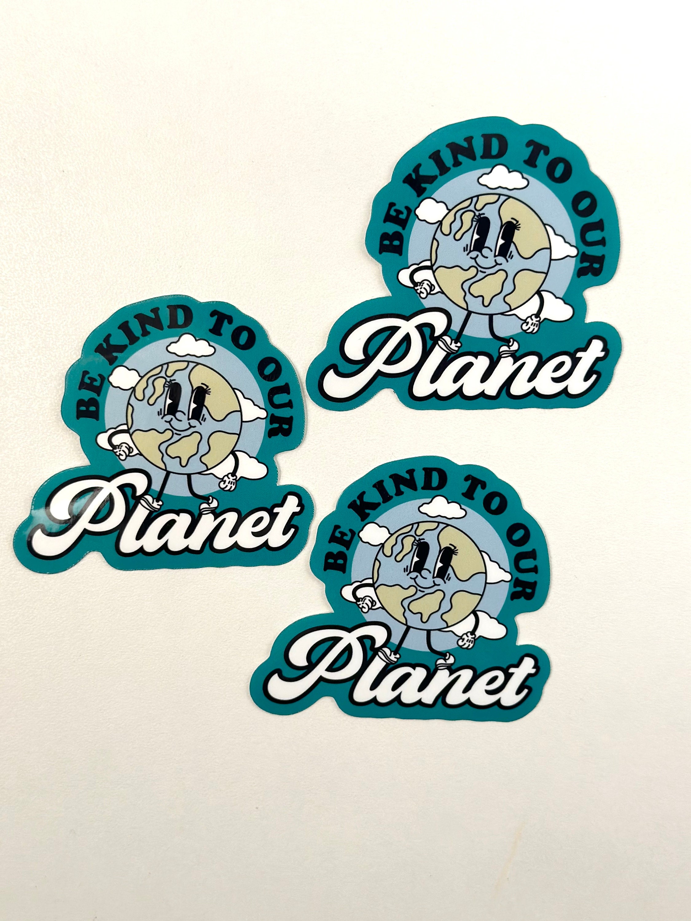Be Kind to the Earth Sticker, Earth Day Retro Sticker, Earth Awareness ...