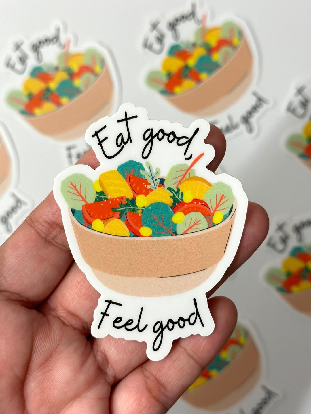 Eat Good, Feel Good Sticker, Salad Sticker, Nutritionist Sticker, Eat ...