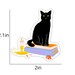 Black Cat Magic Sticker, Superstitious Cat, Spooky Cat Vibes Sticker ...