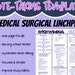 Medical Surgical One-pager Note-taking Template for Nursing Students - Med Surg Note Strategy - Etsy
