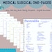 Medical Surgical One-pager Note-taking Template for Nursing Students ...