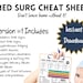 Med Surg One-pager Cheat Sheet for Busy Nursing Students - Reference ...