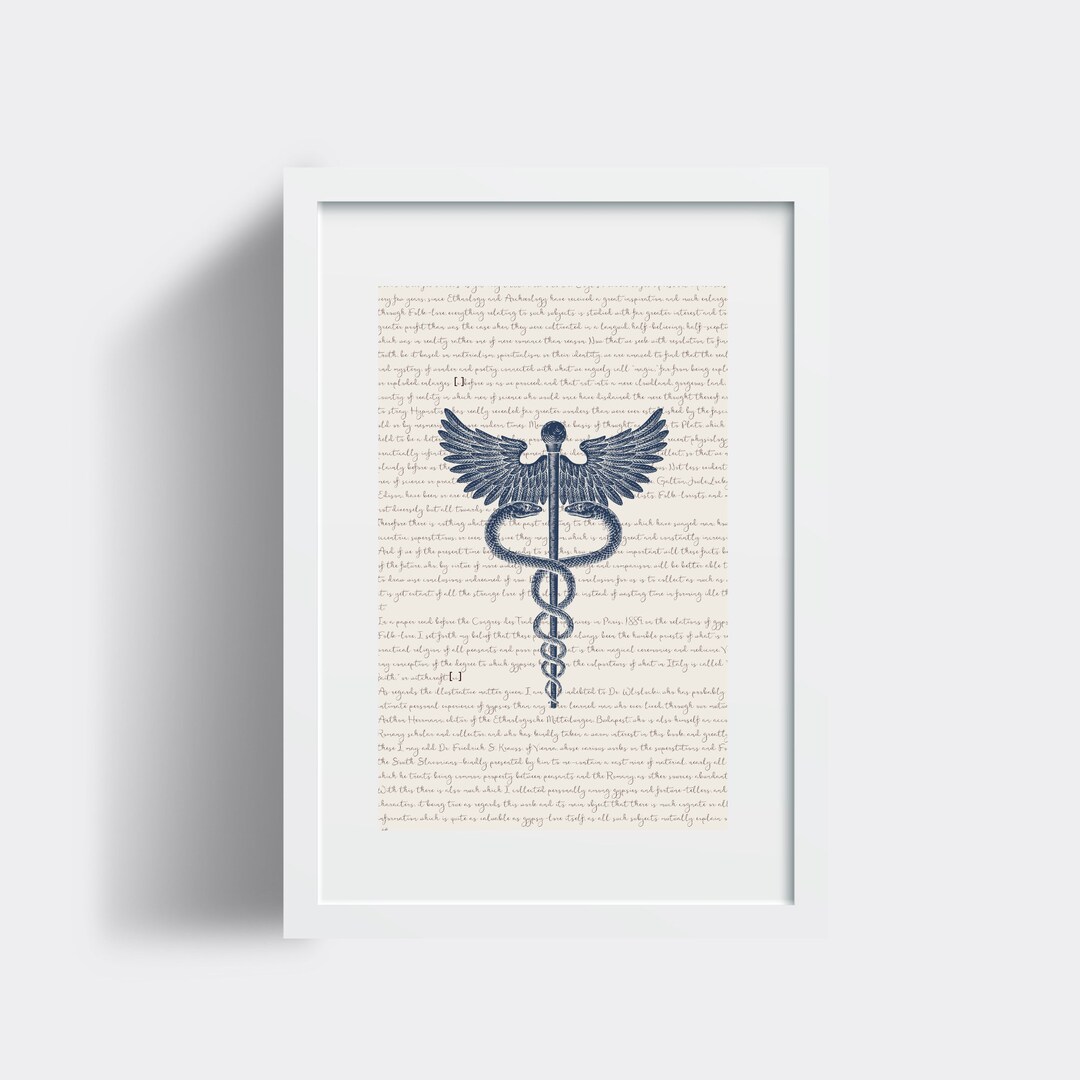 Caduceus - Medical Student Artwork - Human Anatomy Poster - Medical ...