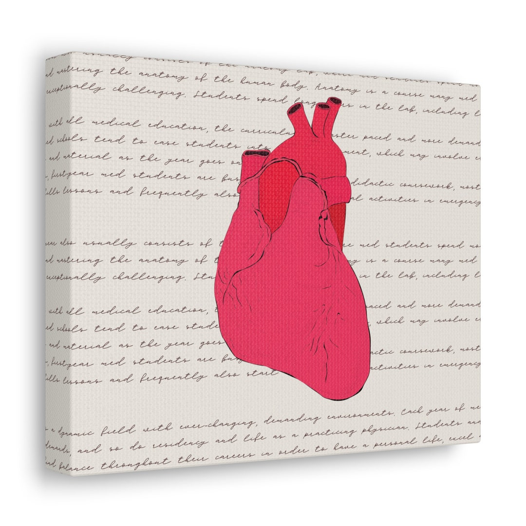Anatomy Lover Canvas Gallery Wraps - Cardiology - Heart - Medical ...