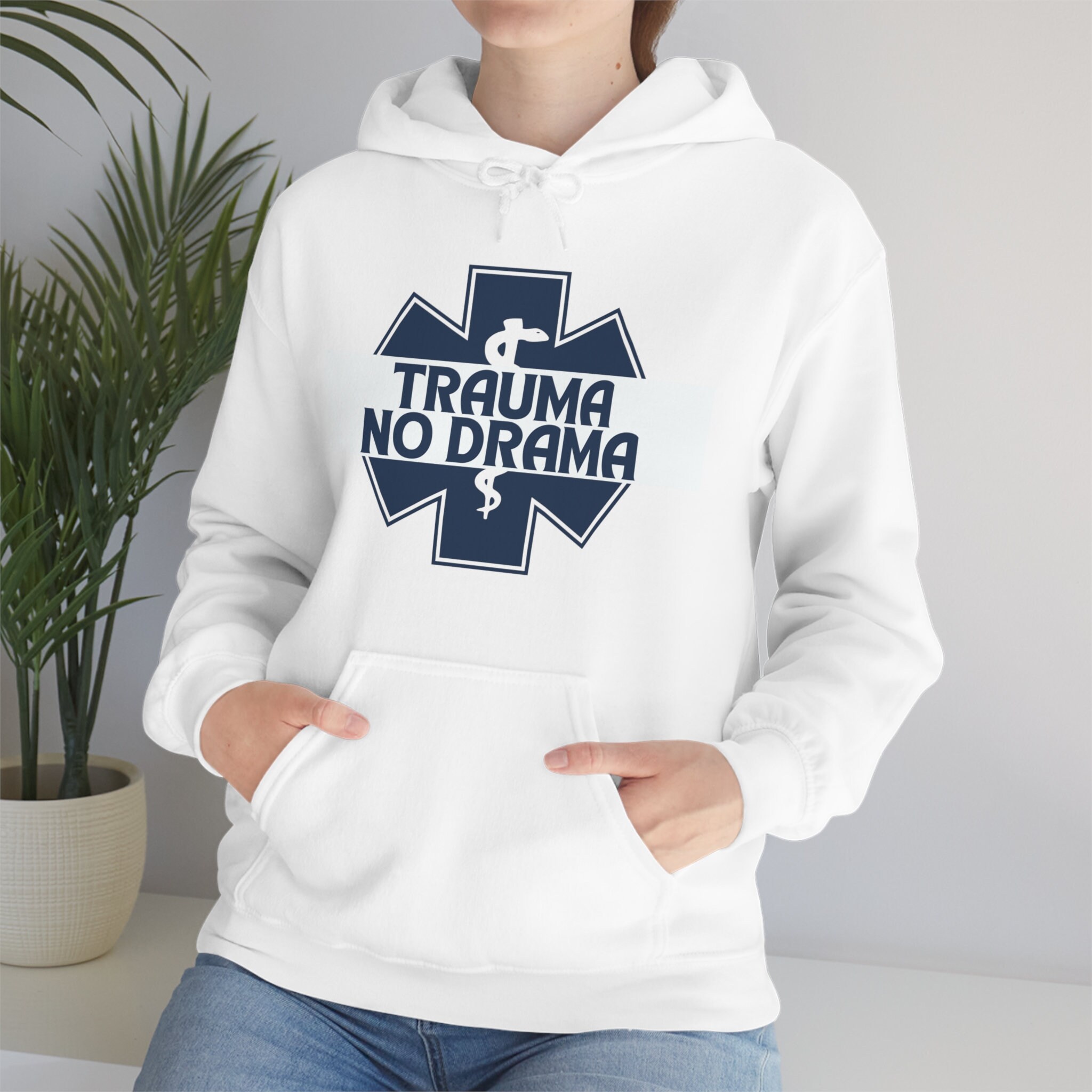 Trauma No Drama Hoodie ER Nurse Trauma Nurse Emergency Department ...