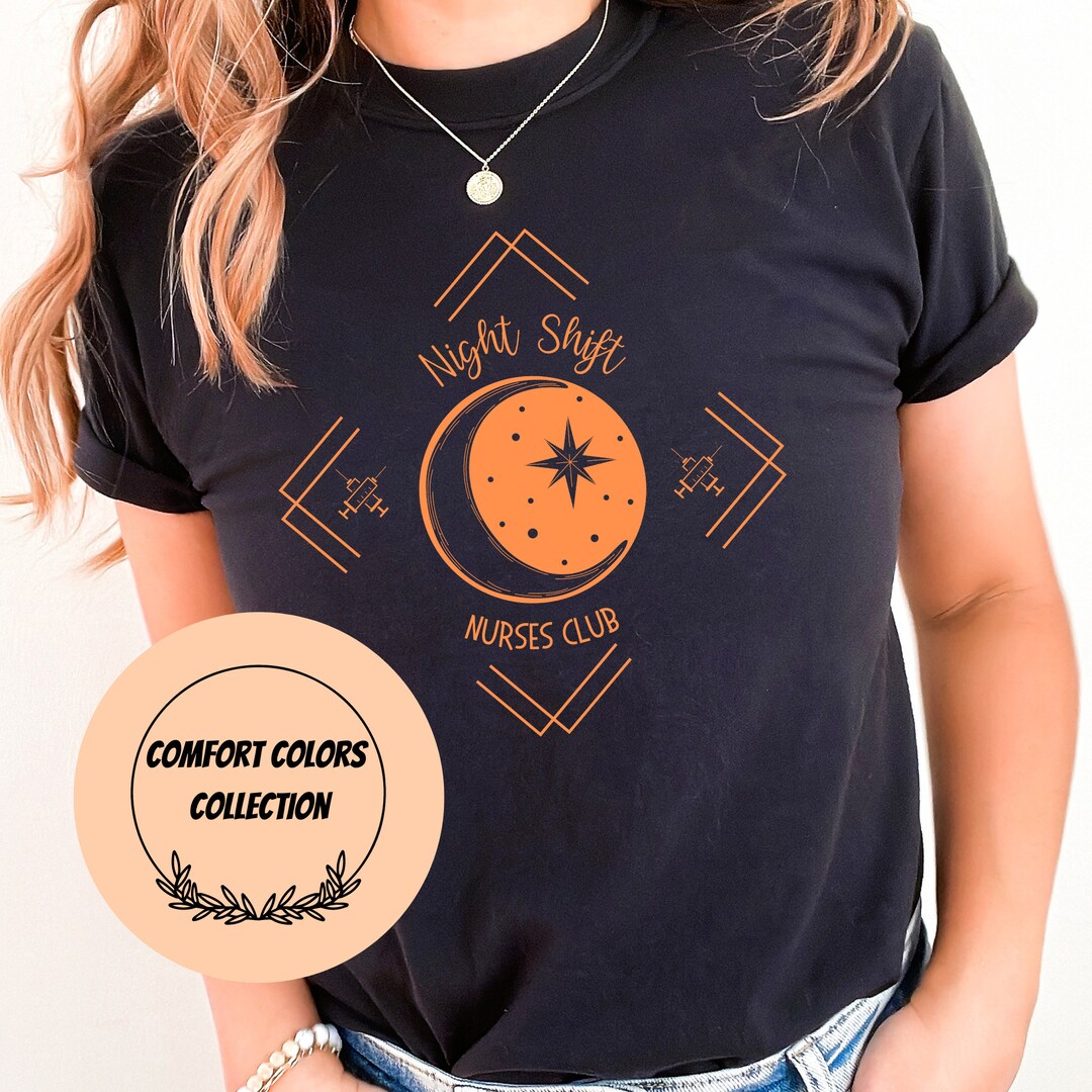 Night Shift Nurses Minimalist Nurse Shirt Carpe Noctem Seize the Night ...
