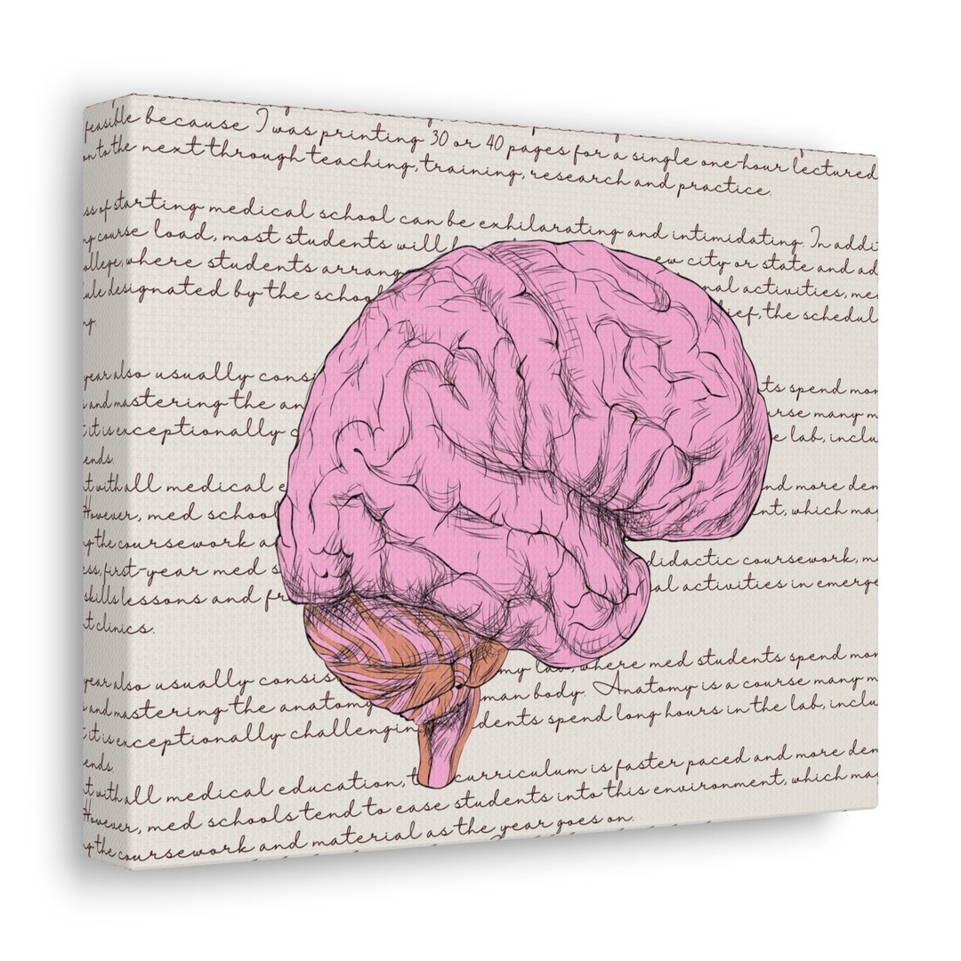 Anatomy Lover Canvas Gallery Wraps - Neurosciences - Brain - Medical ...