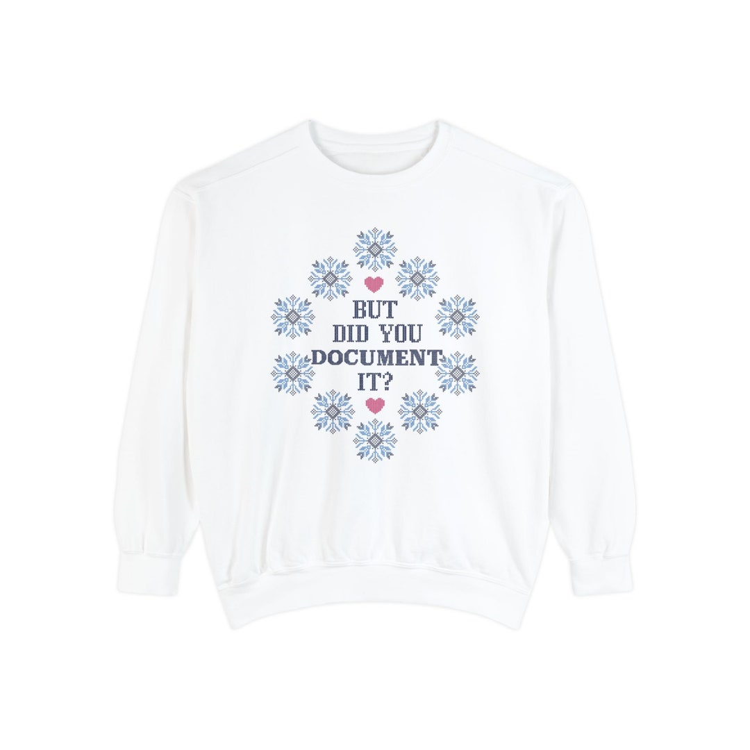 Faux Knit Documentation Cottage Core Nurse Nurse Educator Sweater ...