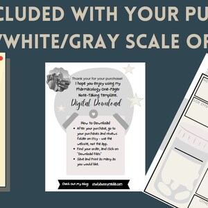 Pharmacology One-pager Note-taking Template: Learn Medications for Busy ...