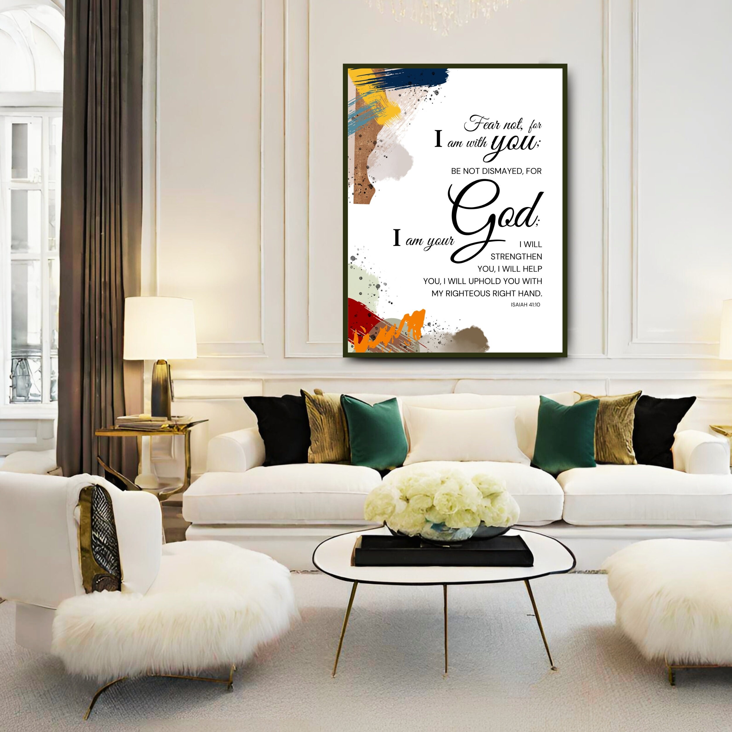 Isaiah 41:10. Fear Not, for I Am With You, Be Not Dismayed. Bible Verse ...