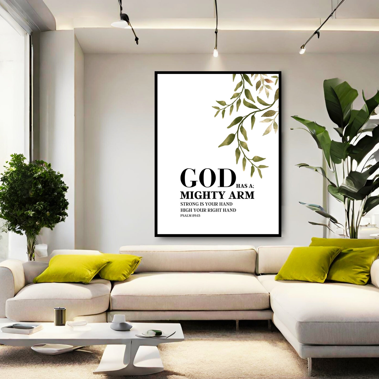 Psalm 89:13. You Have a Mighty Arm. Bible Verse Wall Art. Christian ...