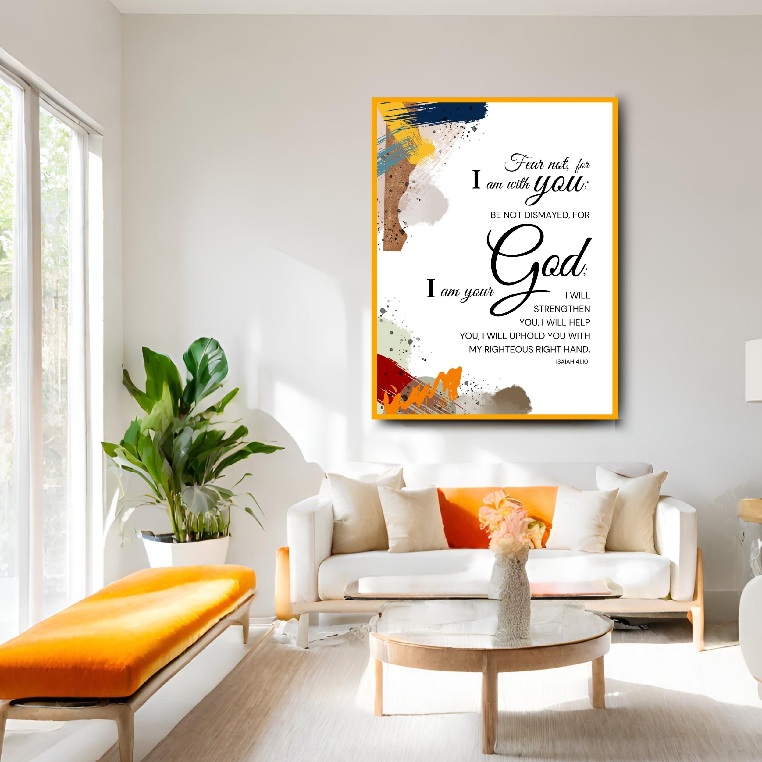 Isaiah 41:10. Fear Not, for I Am With You, Be Not Dismayed. Bible Verse ...