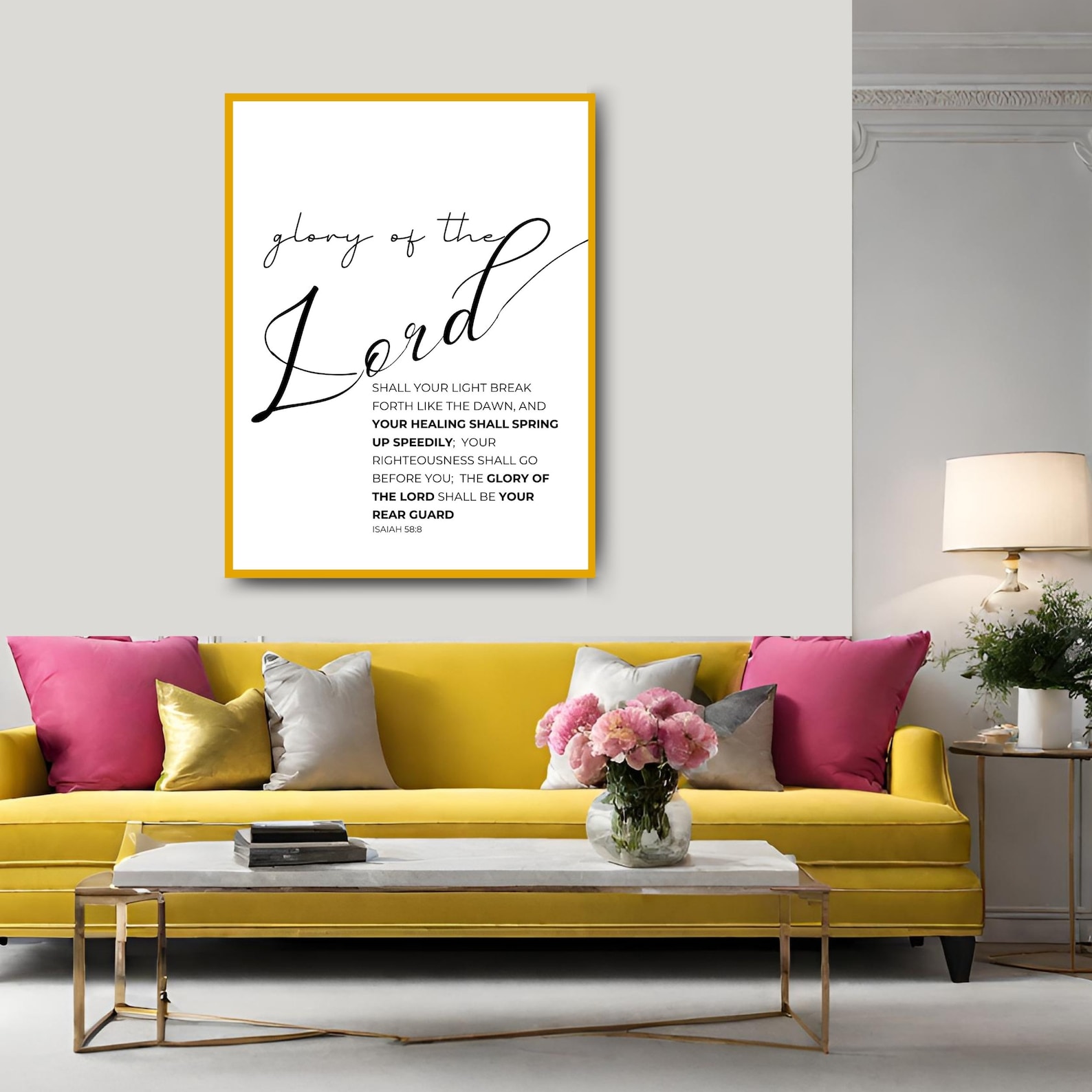 Isaiah 58:8. Your Healing Shall Spring up Speedily. Christian Wall Art ...