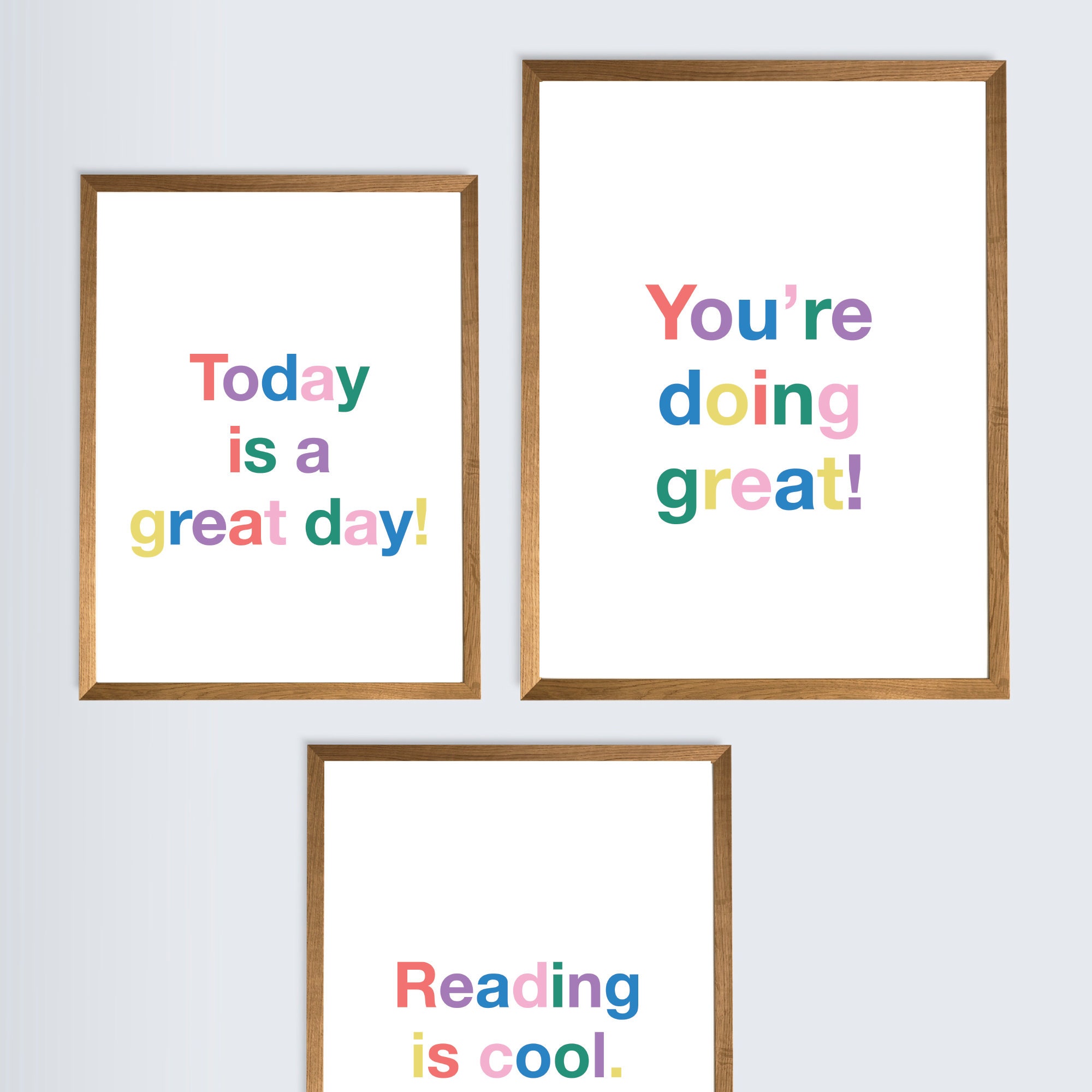 Rainbow Alphabet Posters Svg | Numbers, Quotes, Colors, Etc. Classroom ...