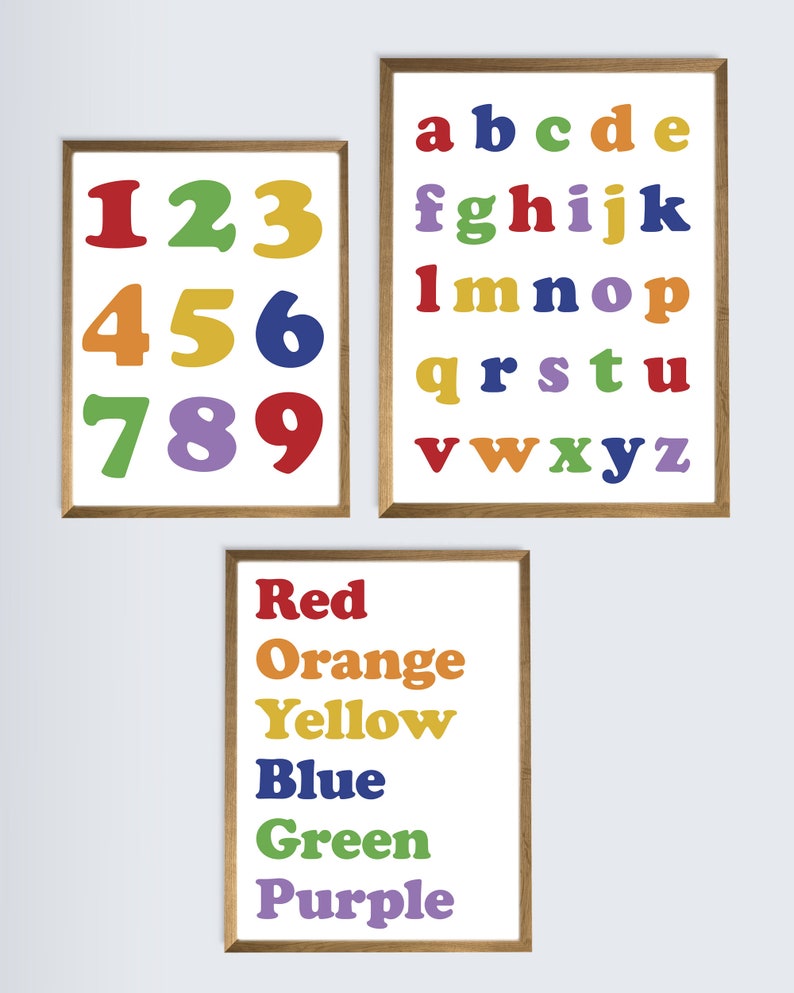 Alphabet Poster Pdf Jpg Svg Ai Eps Educational Poster Digital Download ...