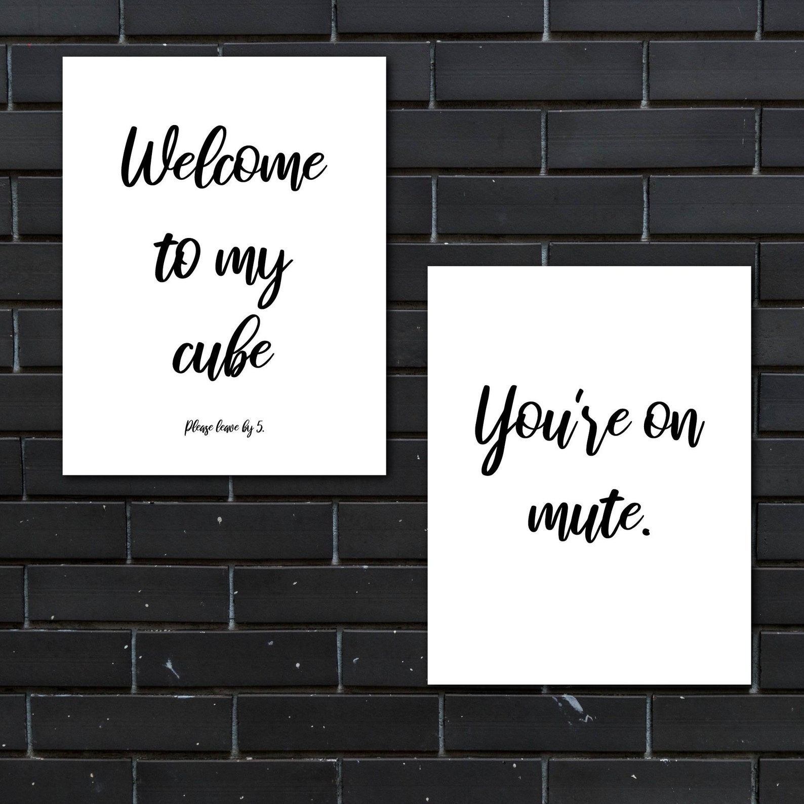 Welcome to My Cube Witty Cubicle Decor or Wallpaper, Office Decor SVG ...