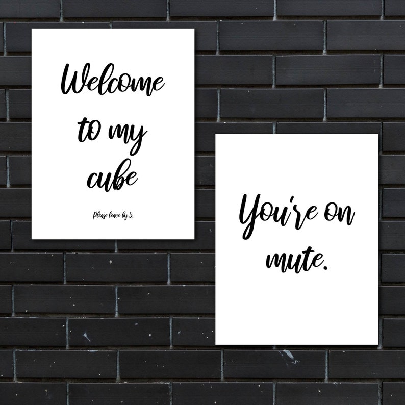 Welcome to My Cube Witty Cubicle Decor or Wallpaper, Office Decor SVG ...